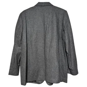 Sag Harbor | Jackets & Coats | Sag Harbor Vtg Nwt Dark Gray Wool Rich ...